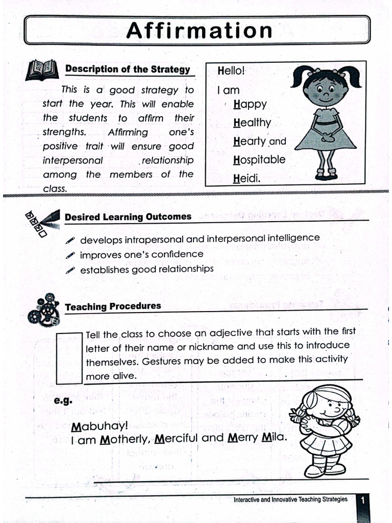 Teaching Strategies Pdf