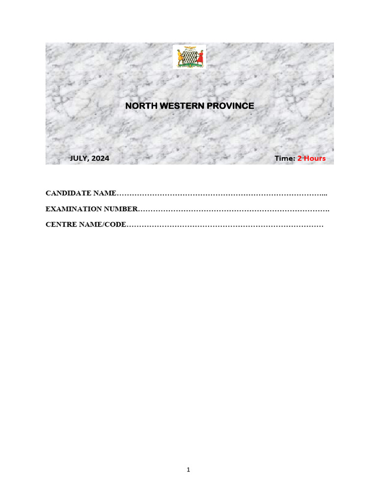 Science Paper 1 Question Paper | PDF