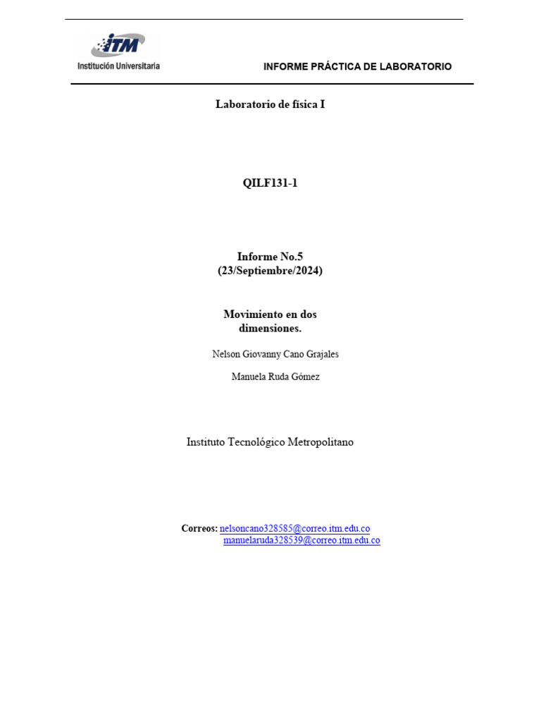 Informe 5 | PDF