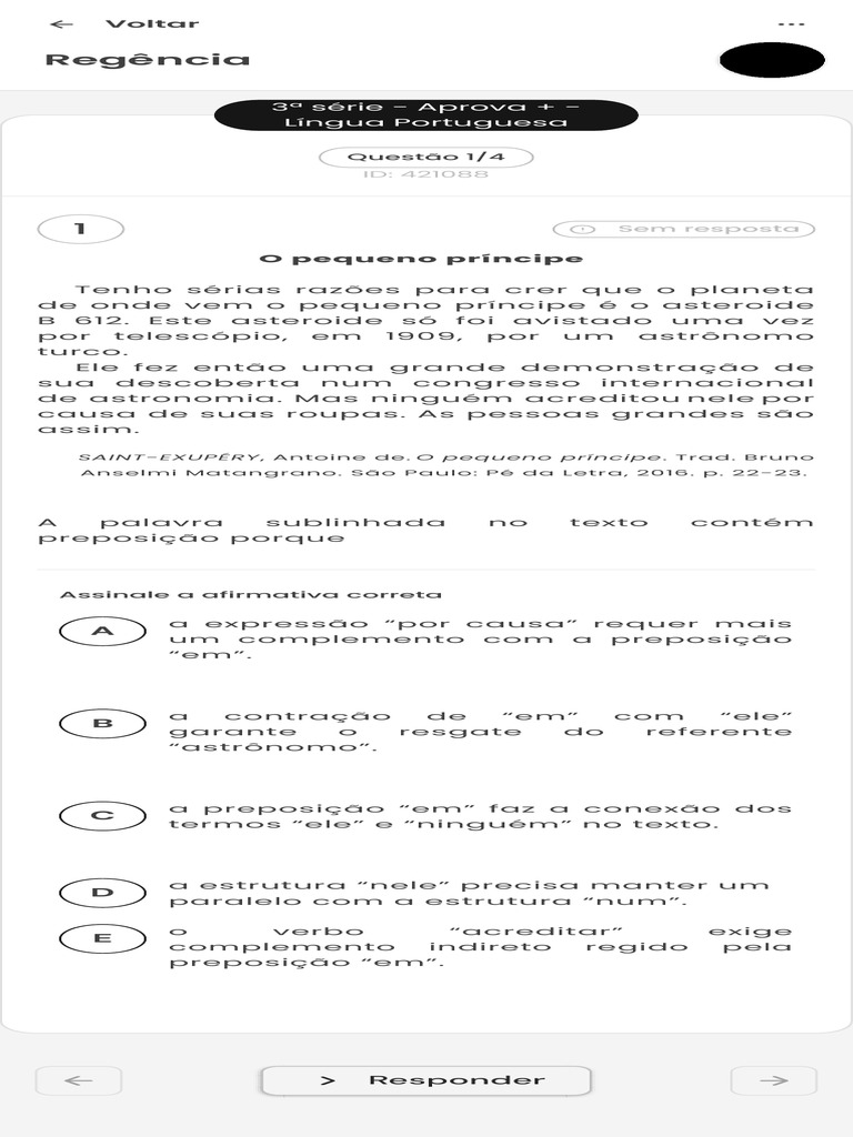 Questão Objetiva AVA SAE 2 | PDF