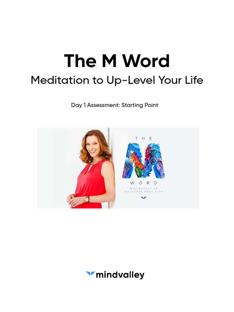 The M Word-Day 1 Assessment | PDF