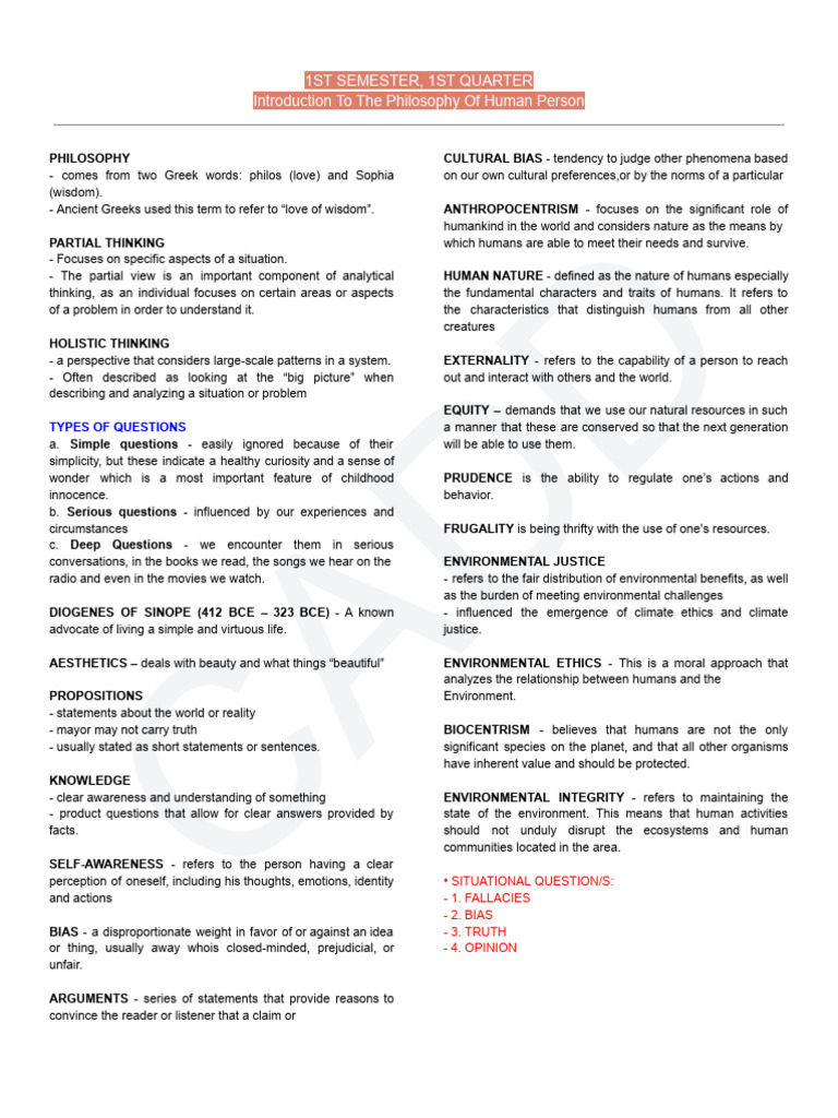 Reviewer PHILO | PDF