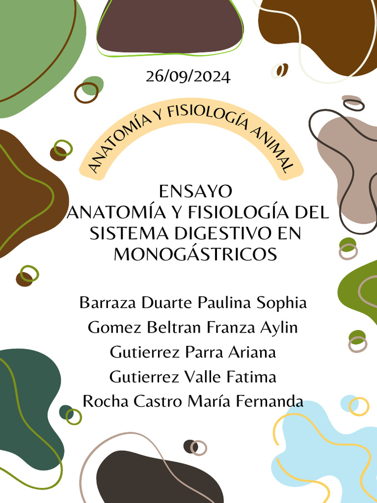 Ensayo de Anatomia Animal | PDF