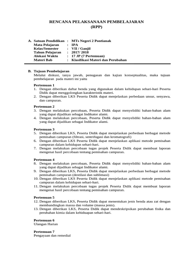 RPP Bab 3 Revisi | PDF