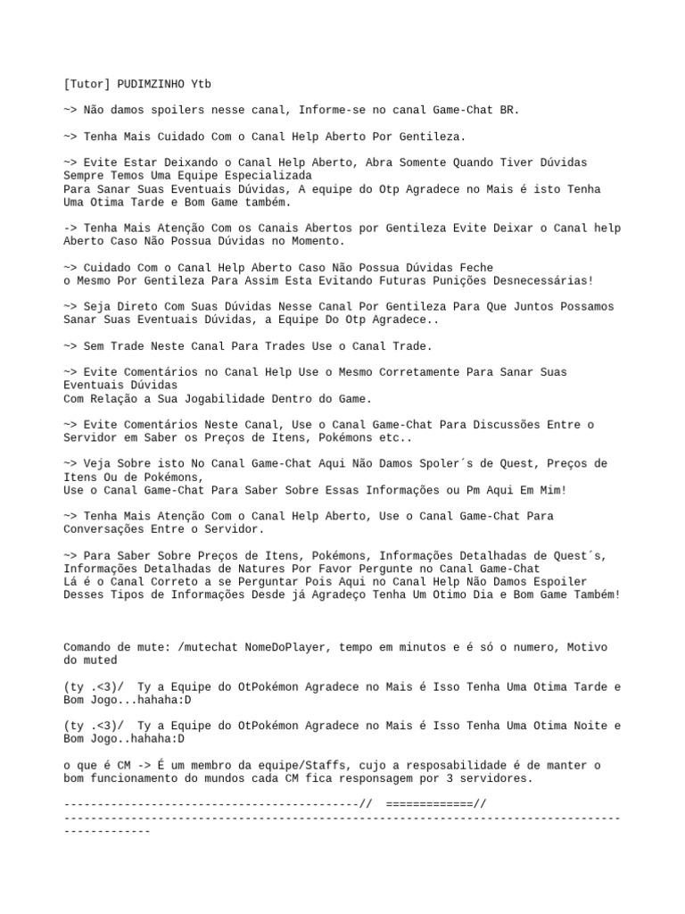 HELP OT POkÉMON | PDF