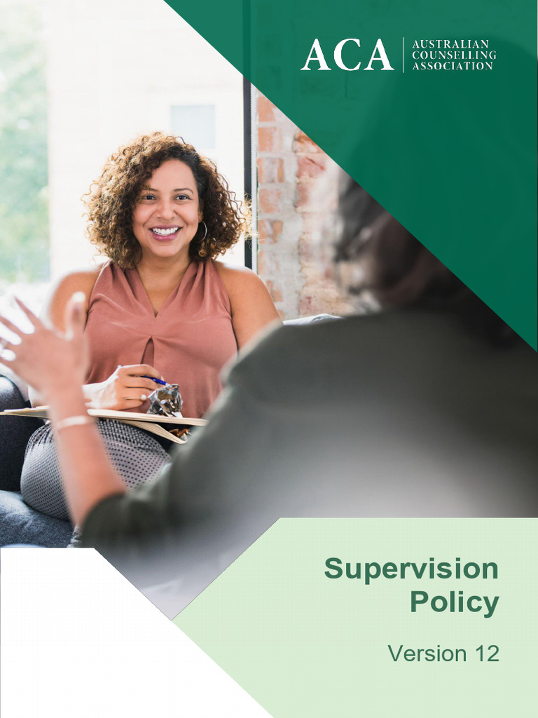 Australian Counselling Association (2019) - Supervision Policy and ...