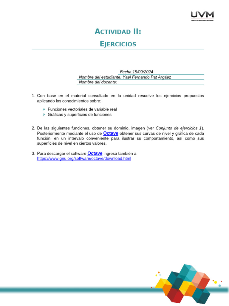 Actividad 2 Calculo Vectorial | PDF
