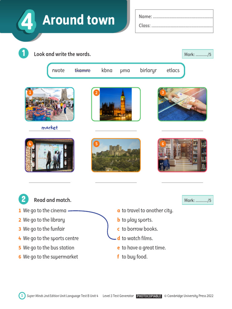 SM2 L3 LanguageTestB U4 AnswerKeys | PDF
