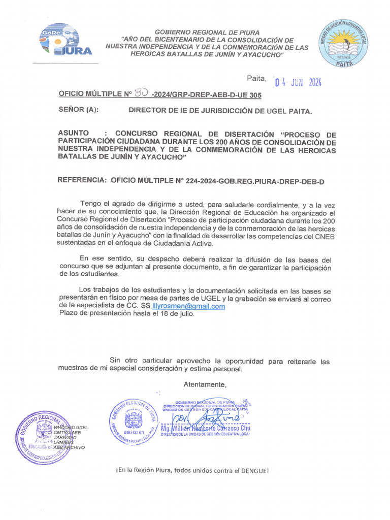 Oficio Mult. - Bases | PDF