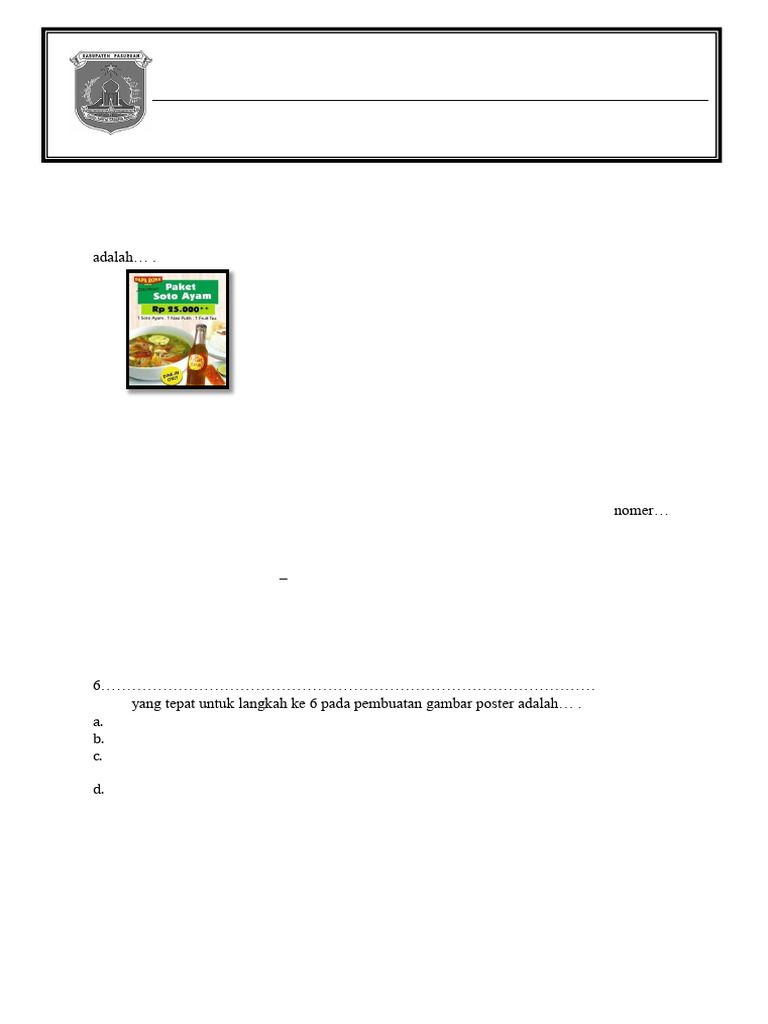 Soal SBD Kelas 8 | PDF