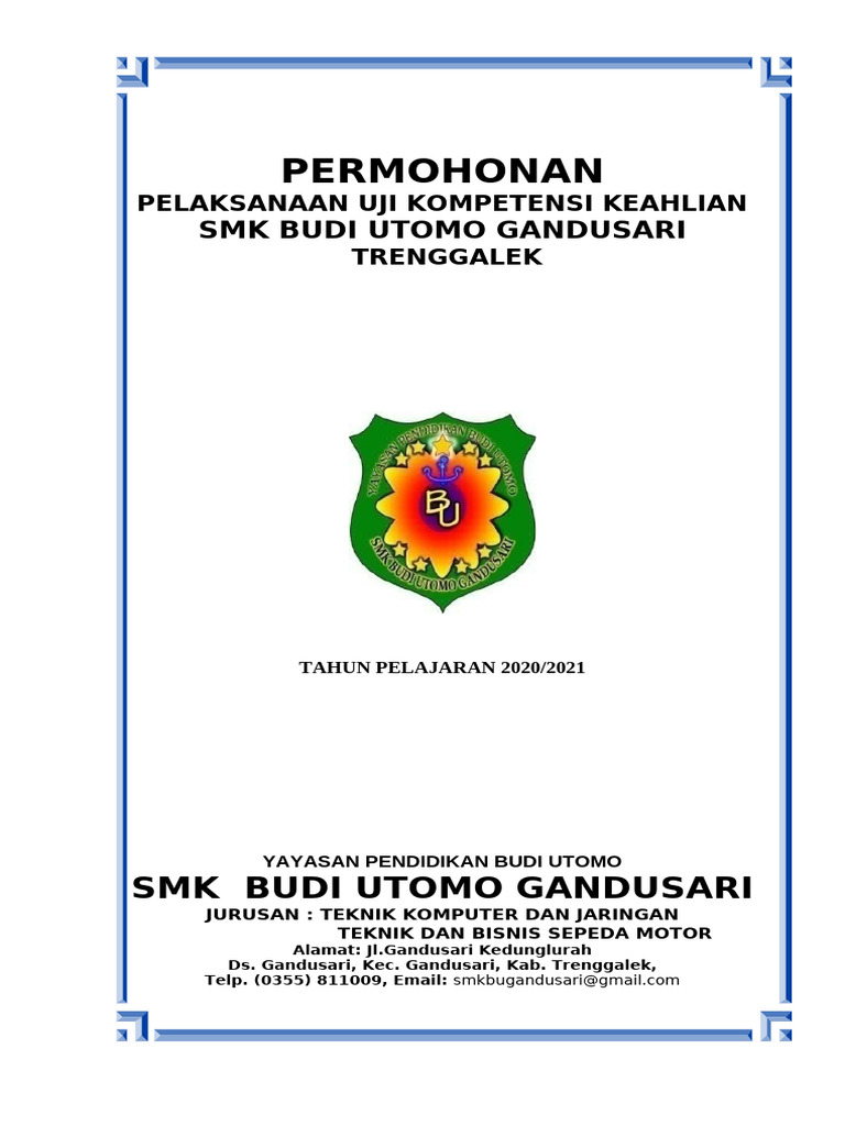PERMOHONAN Ujian UKK Fix 2021 | PDF