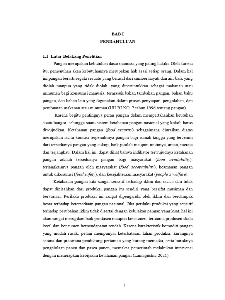 Bab 1 Kampanye GP THD Food Estate | PDF