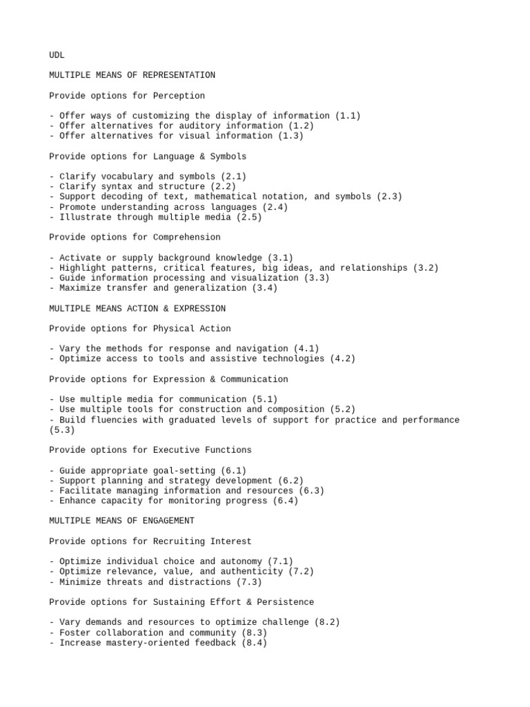 UDL | PDF