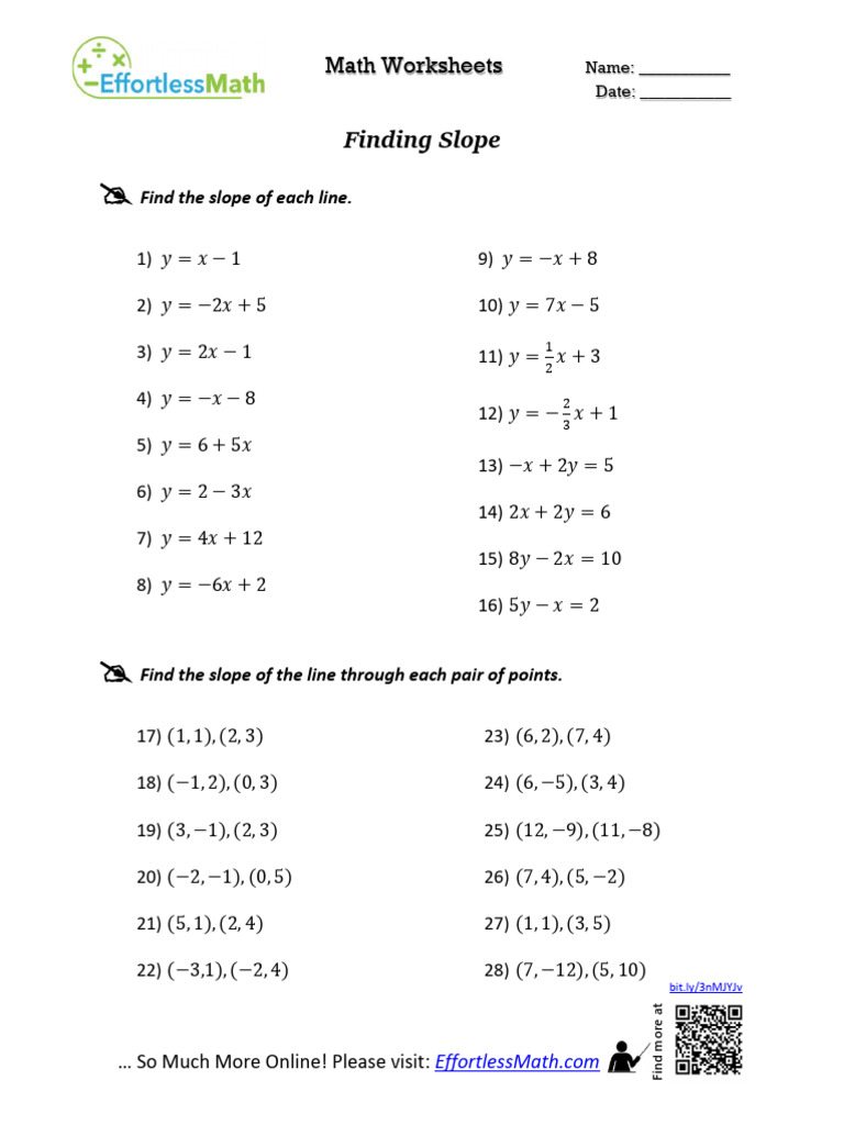 练习2-Finding Slope | PDF