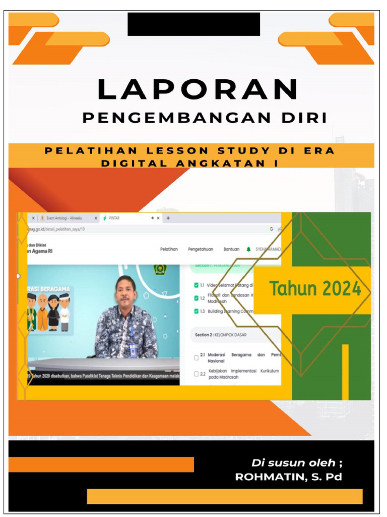 Laporan Diklat Lesson Study | PDF