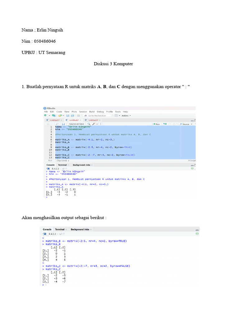 Elin Ningsih 050486046 Sesi 3 | PDF