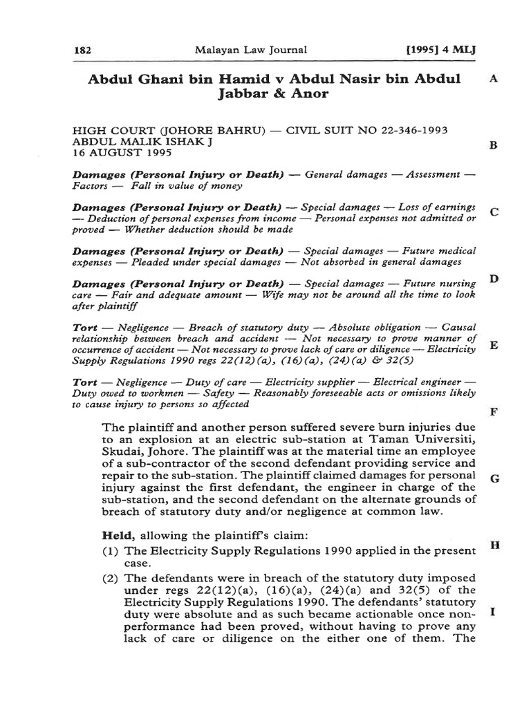 ABDUL GHANI BIN HAMID V ABDUL NASIR BIN ABDUL JABBAR & ANOR | PDF