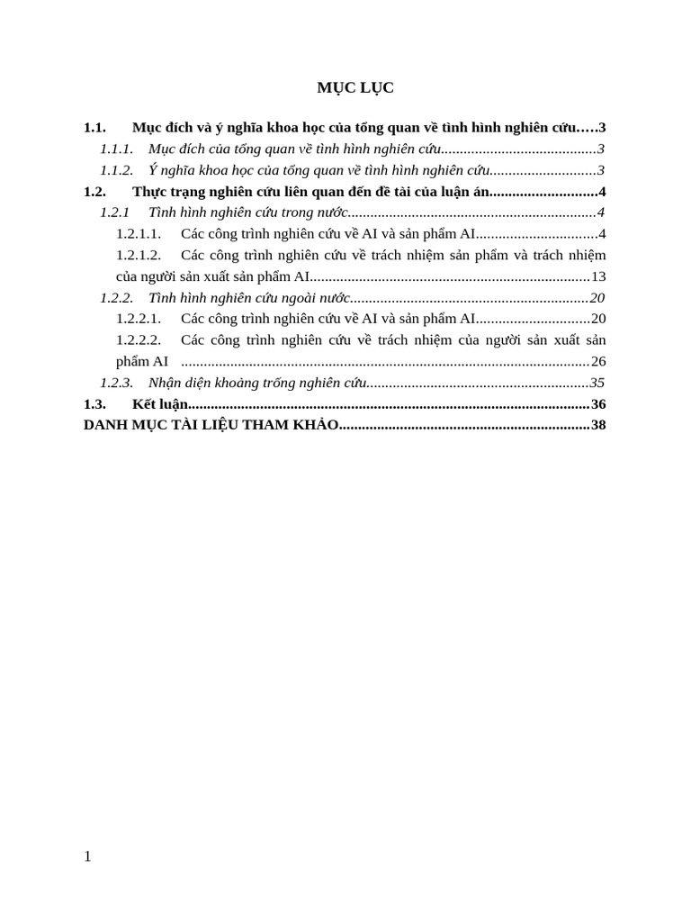 Chuyen de 1 Tong Quan TN NSX AI Van Thi Hong Nhung | PDF