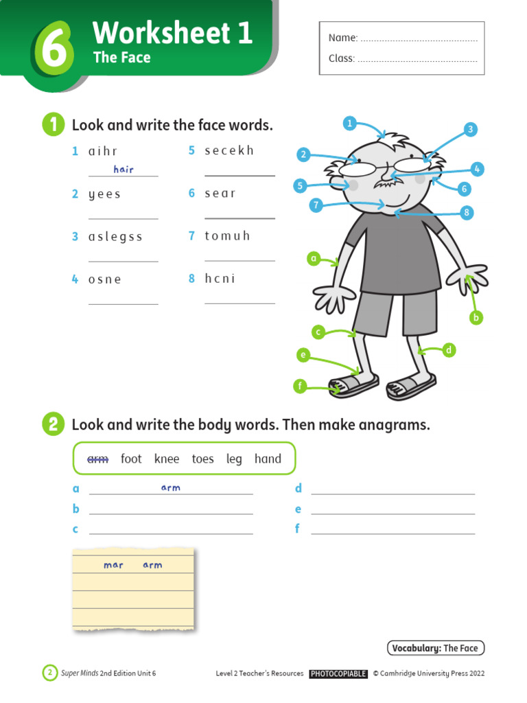 SM2ed American Teacher's Resources Worksheet G L2 U6 - Removed | PDF