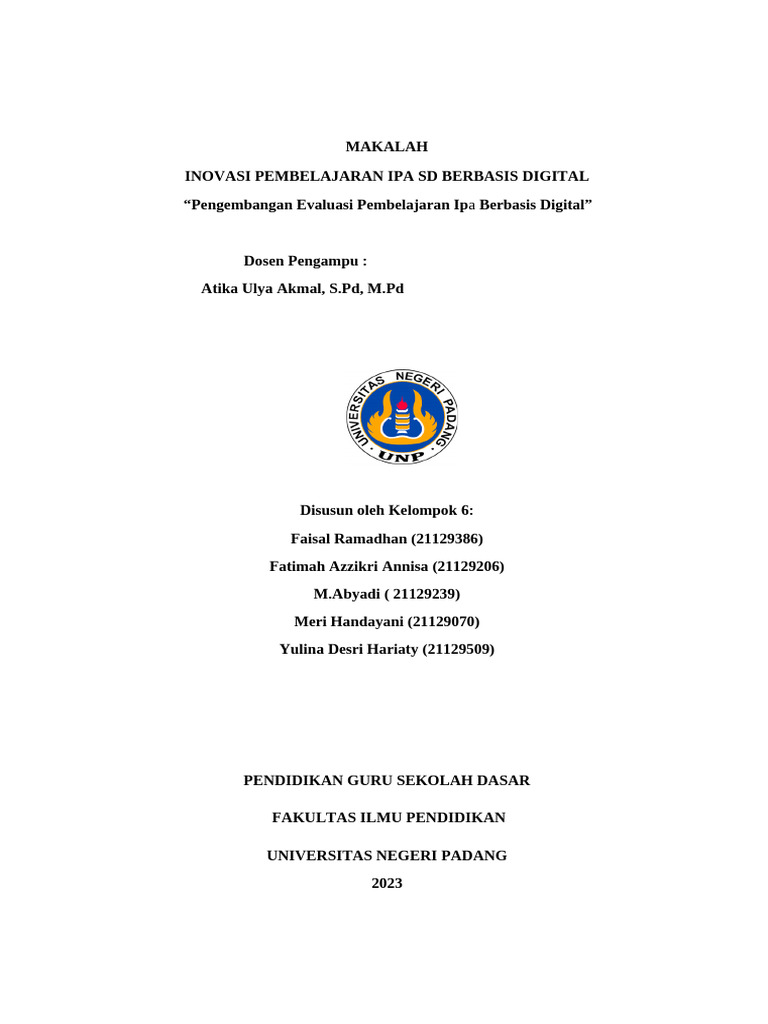 Kelompok 6 (Setelah UTS) | PDF