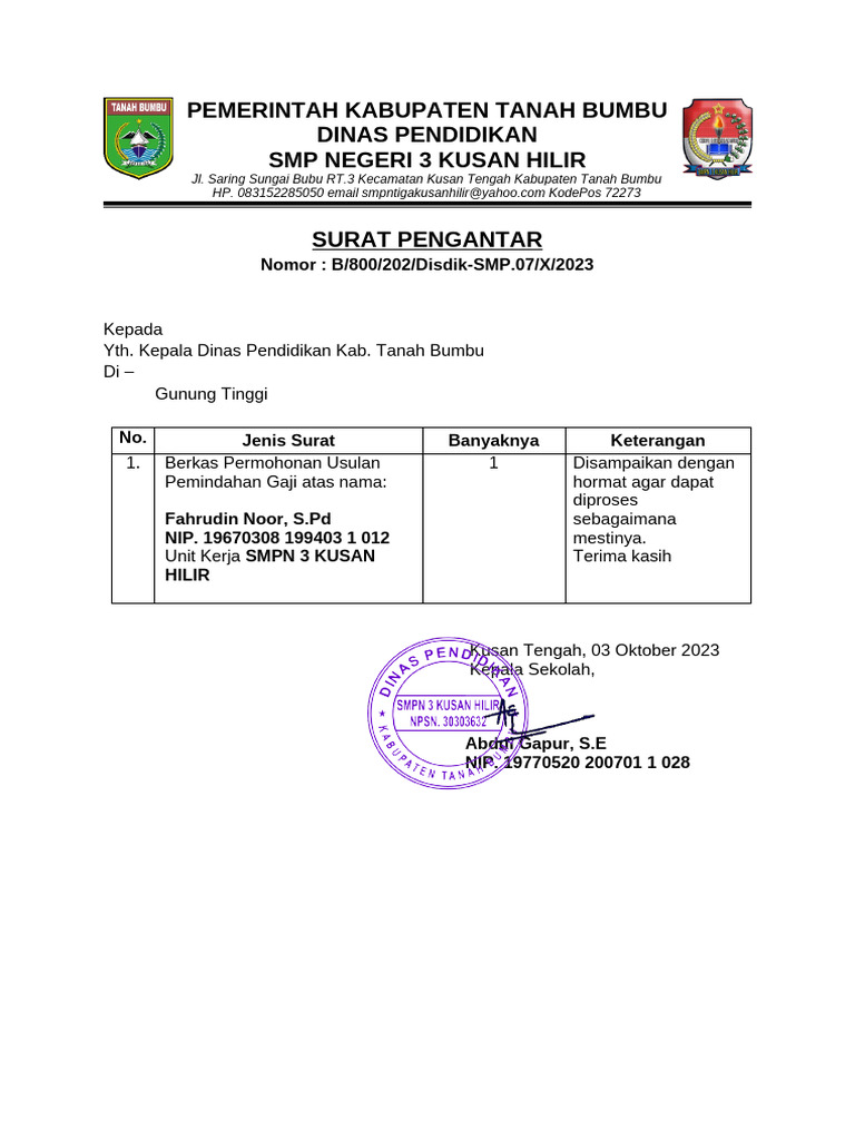 SMPT Bapak Fahrudin Noor | PDF