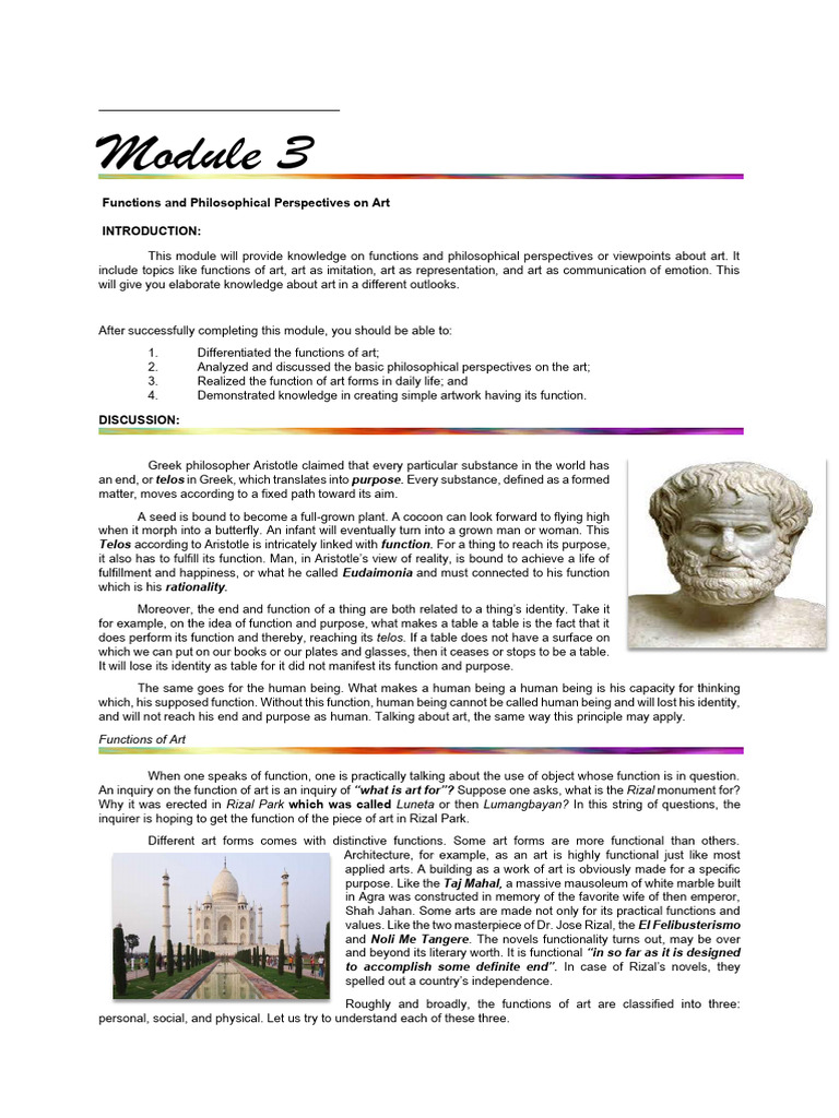 Module 3 Art App RAUR | PDF