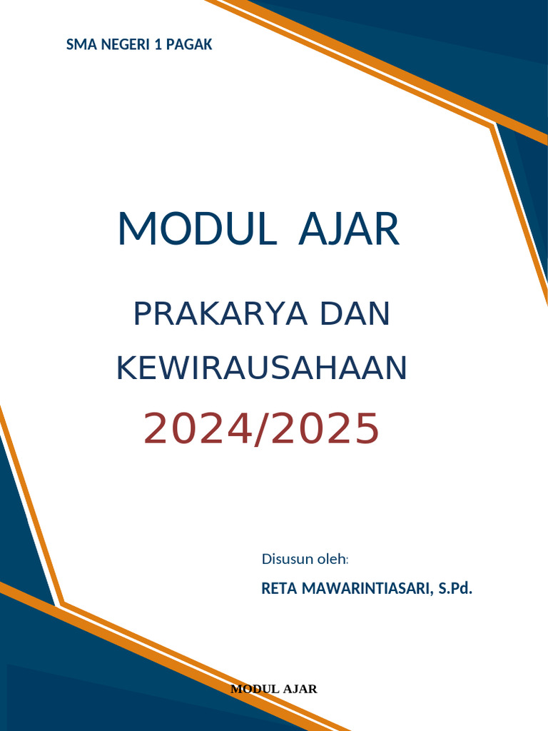 Modul Ajar-1 Mapel PKWU Kelas XI | PDF
