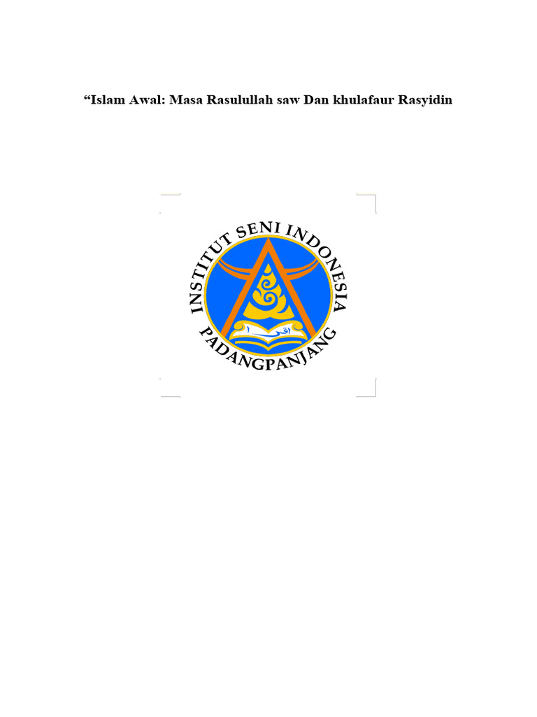 Perkembangan Islam Pada Masa Rasulullah Dan Khulafaurasyidin | PDF
