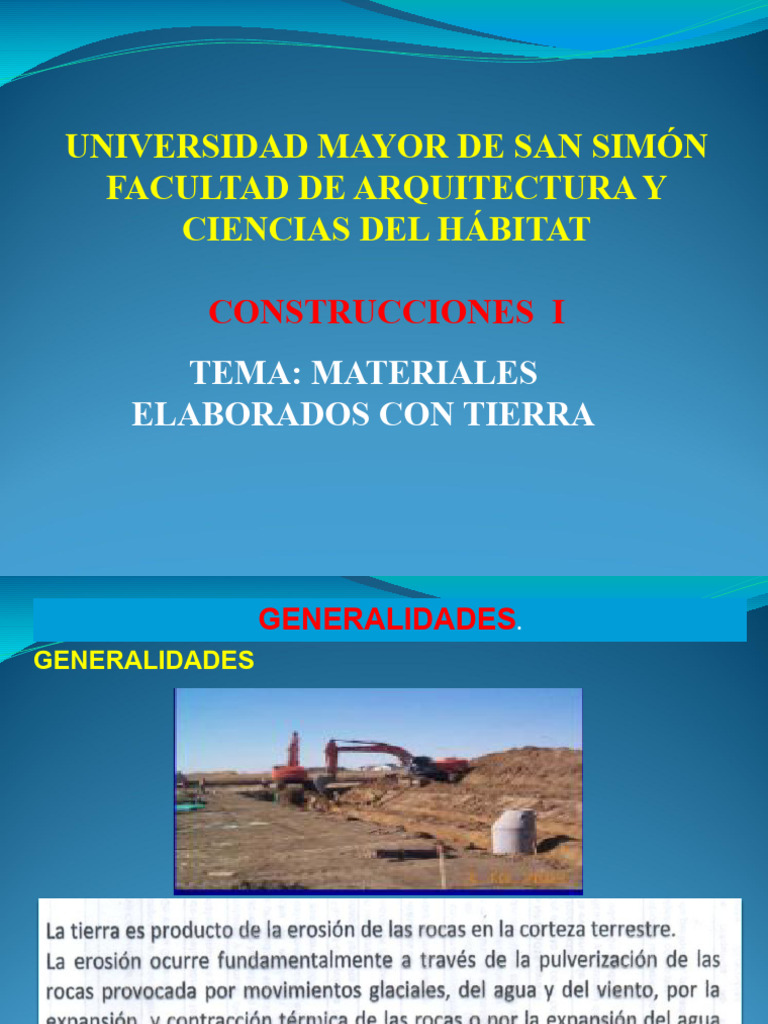 Materiales Elaborados Con Tierra | PDF