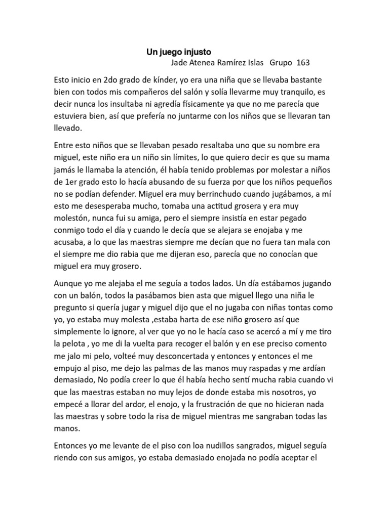 Un Juego Injusto | PDF