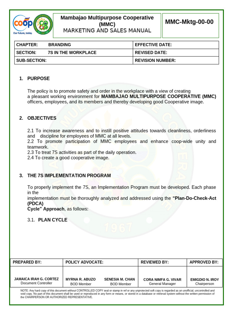 7s Policy - Done Present in MANCOM | PDF