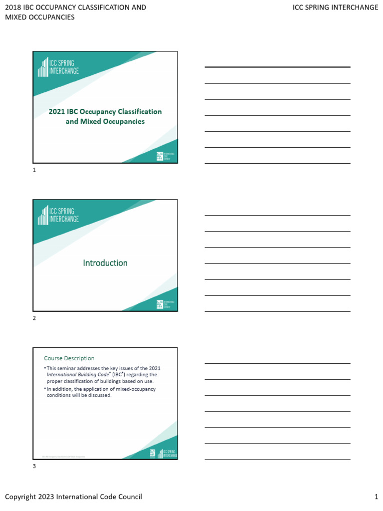 2021 IBC Occupancy Classification and Mixed Occupancies | PDF
