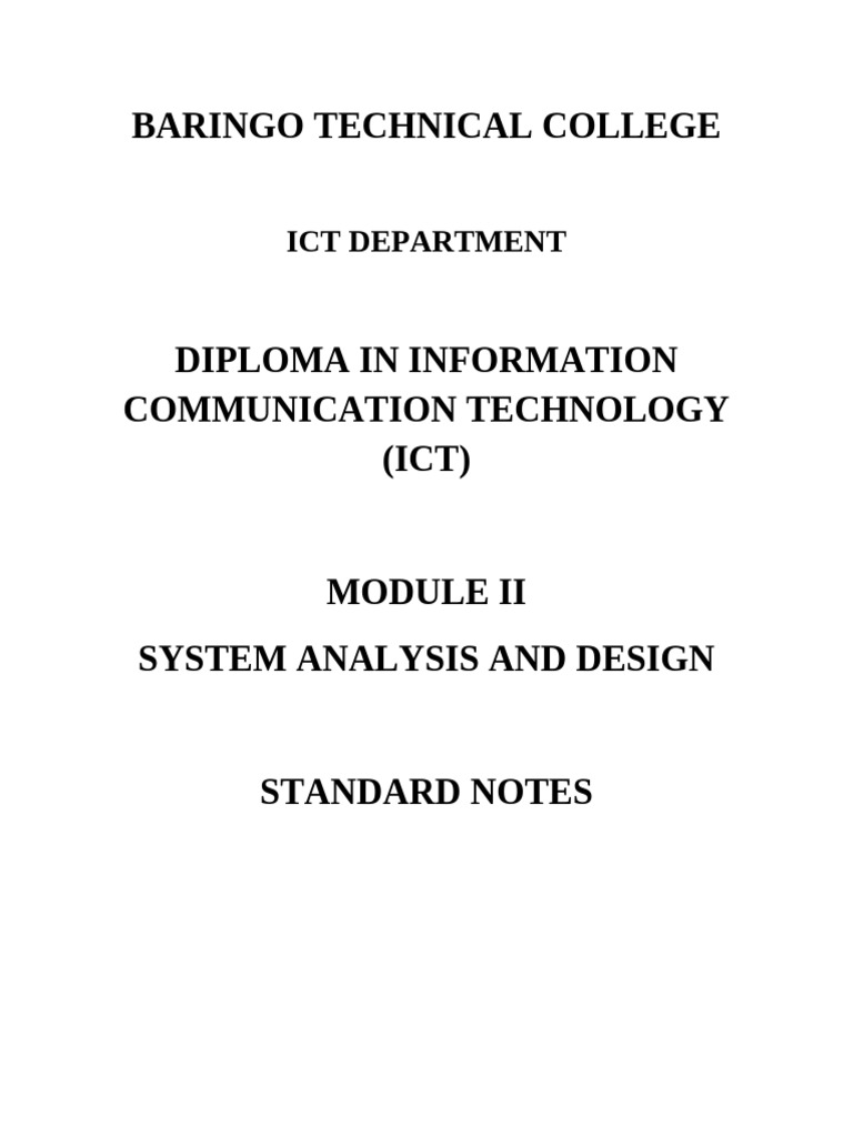 SAD Complete Notes | PDF