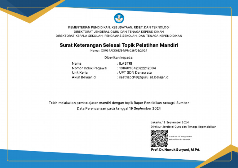 Raport Pendidikan | PDF