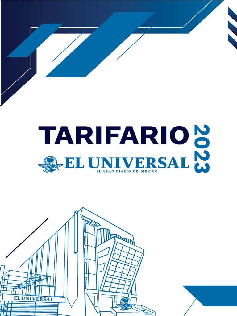 Tarifario 2023 El Universal | PDF