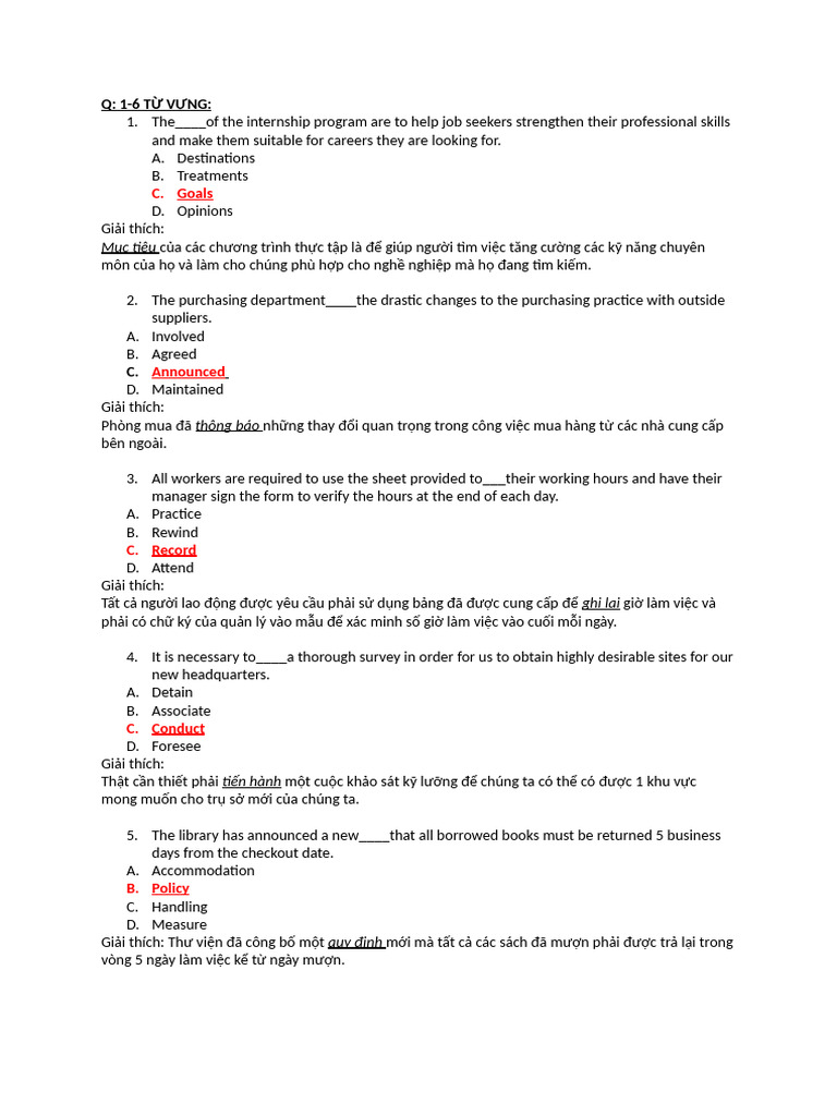 C4 - TATQHW - GrammarVocabulary - H NG Duyên - 06 | PDF