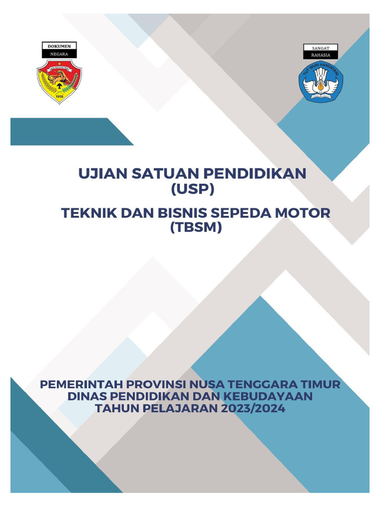 Soal Kompetensi Kejuruan TBSM | PDF