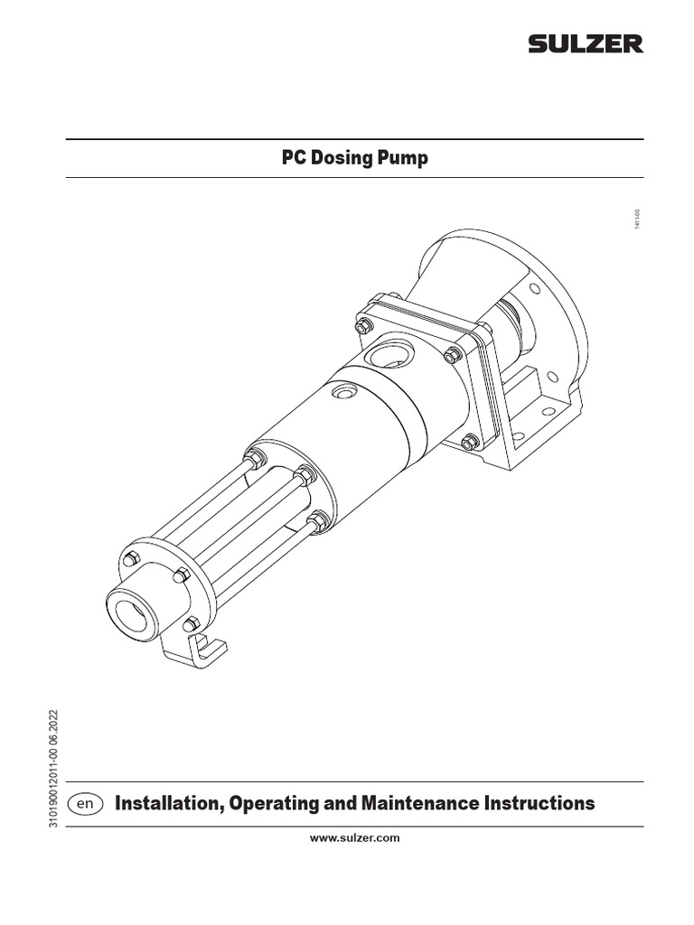 PC Dosing Pump IOM US | PDF