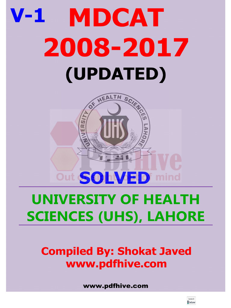 MDCAT Past Paper 2008 17 | PDF