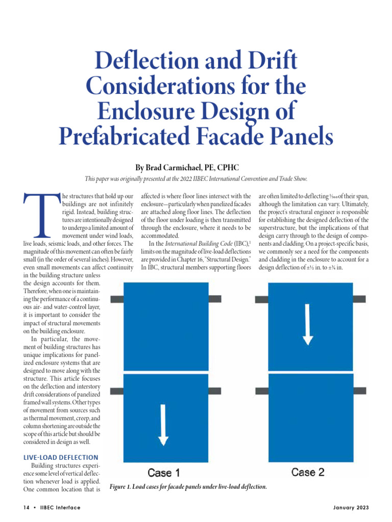 Deflection and Drift Considerations For Enclosures - Carmichael | PDF