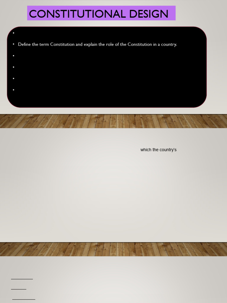 Constitutional Design - Lo Qa. | PDF