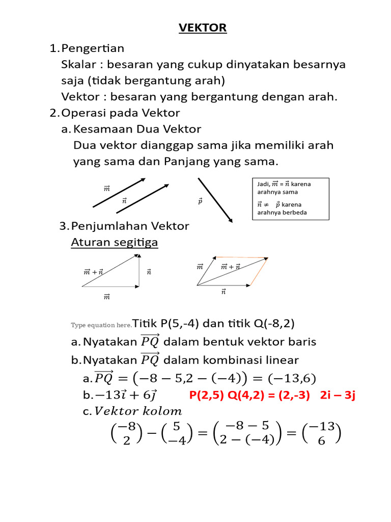 Catatan VEKTOR | PDF