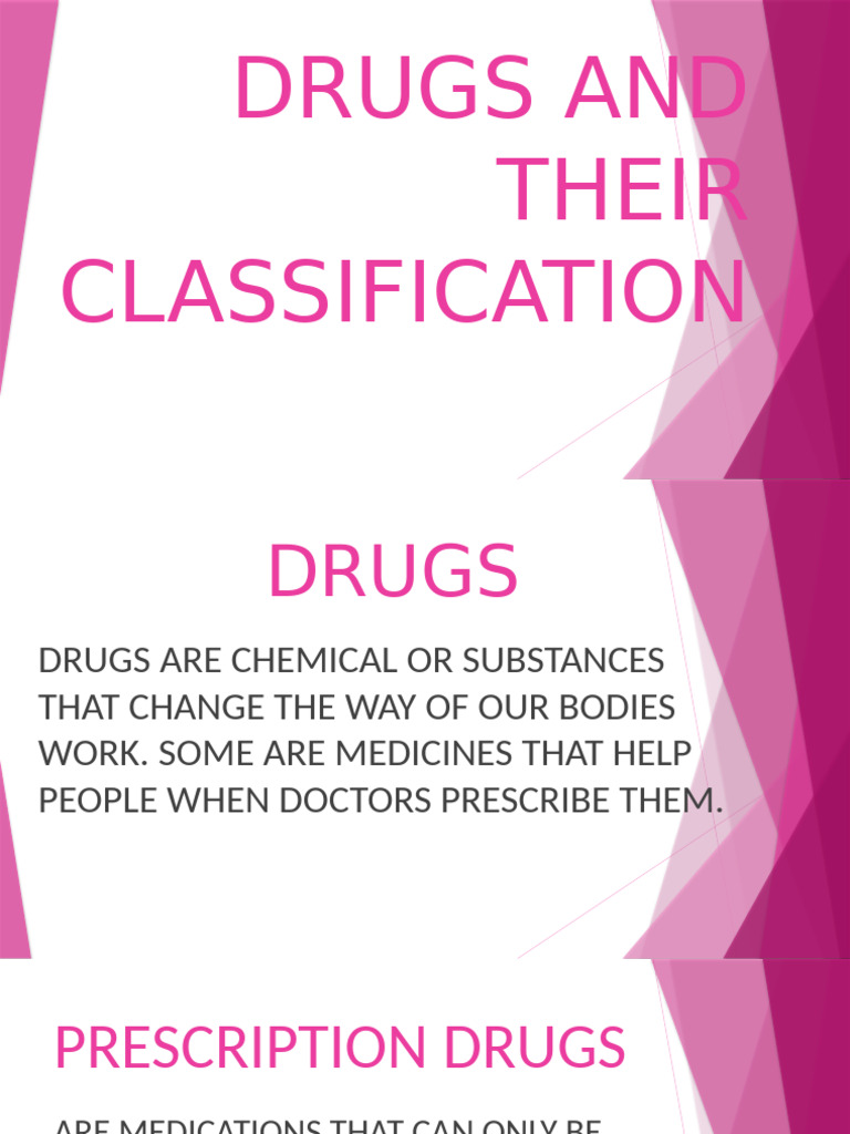 Drug and Their Classification | PDF