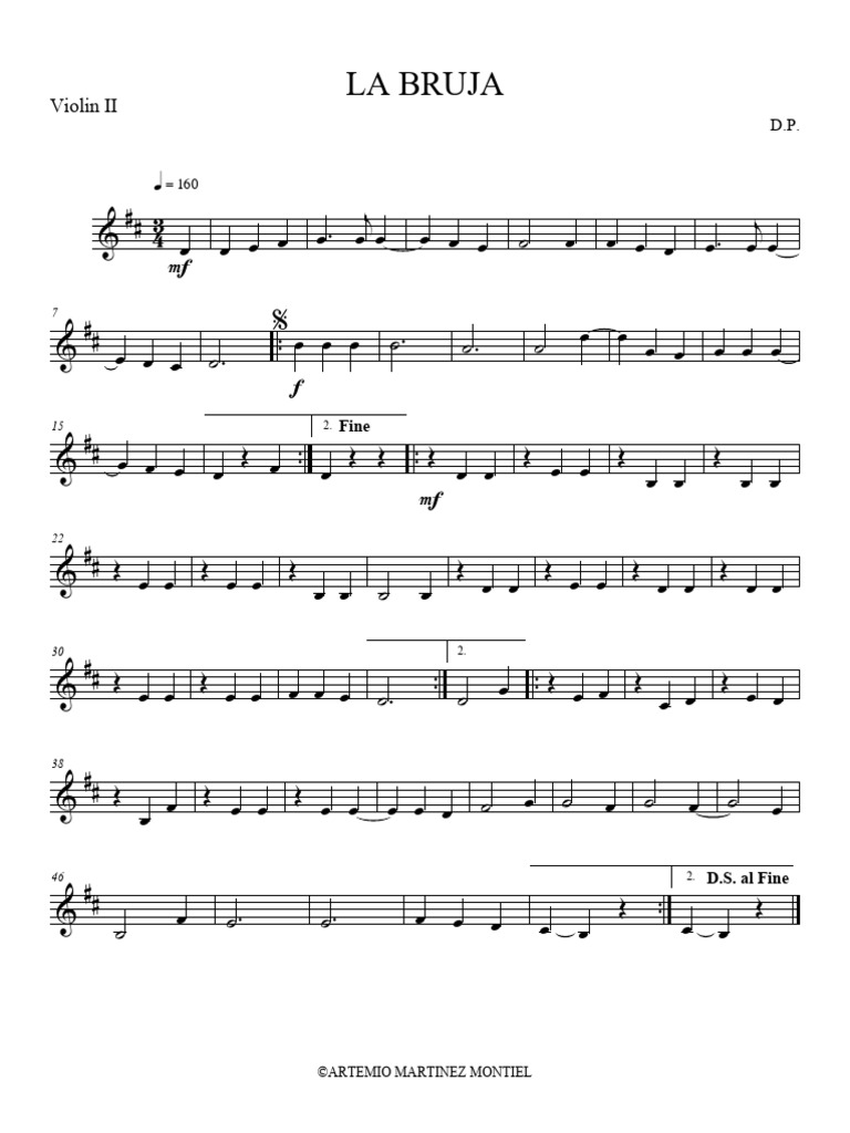La Bruja Violin II | PDF