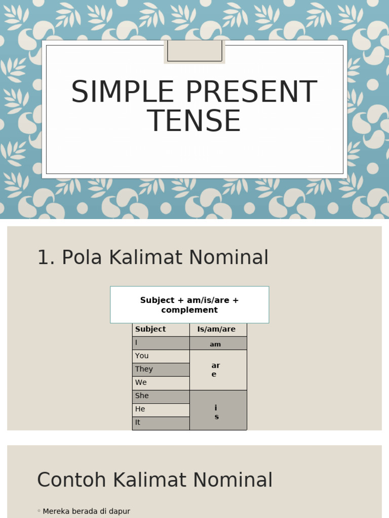 Materi Simple Present Tense | PDF