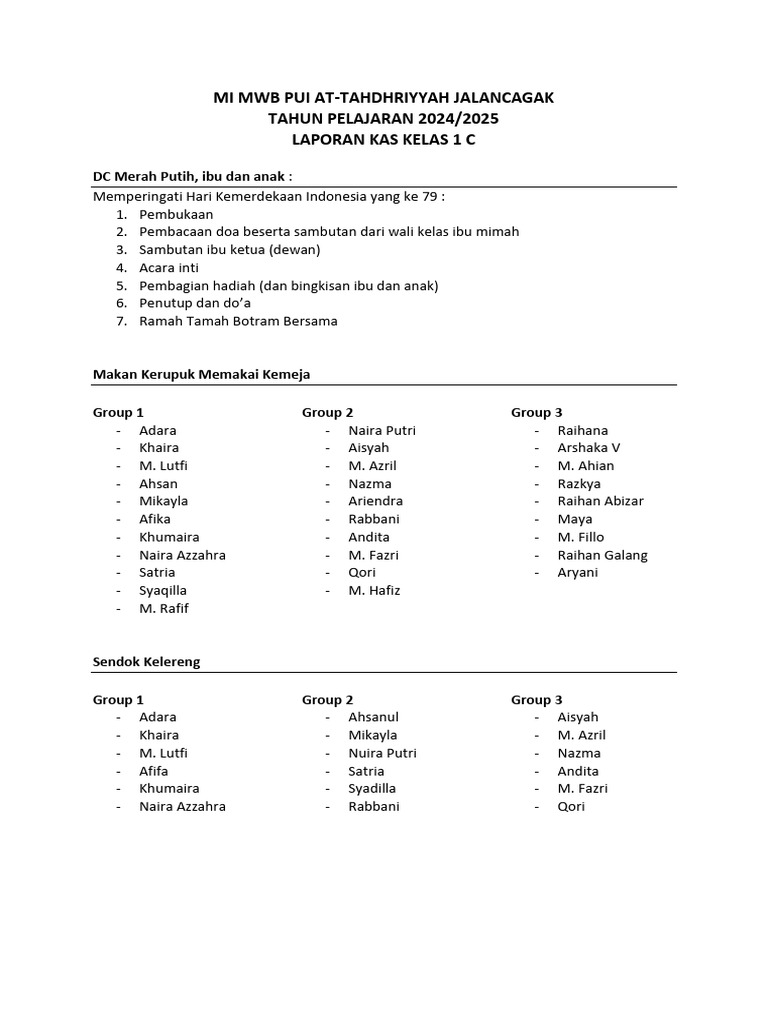 MI MWB PUI at Hari Kemerdekaan | PDF