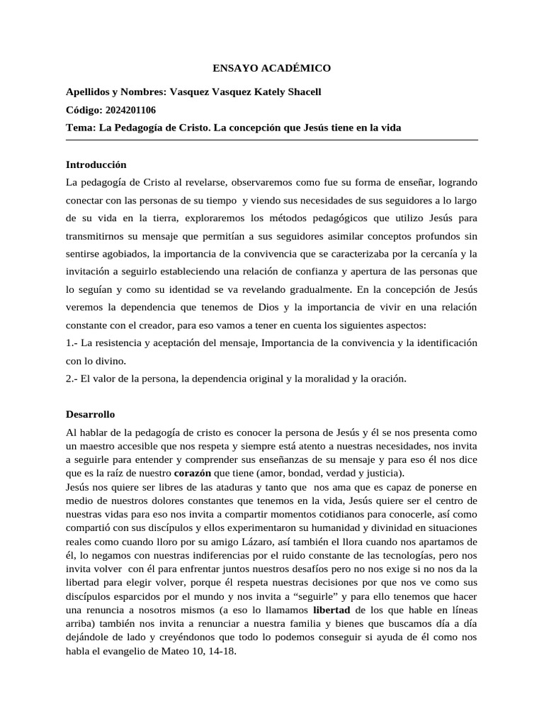 Ensayo Academico | PDF