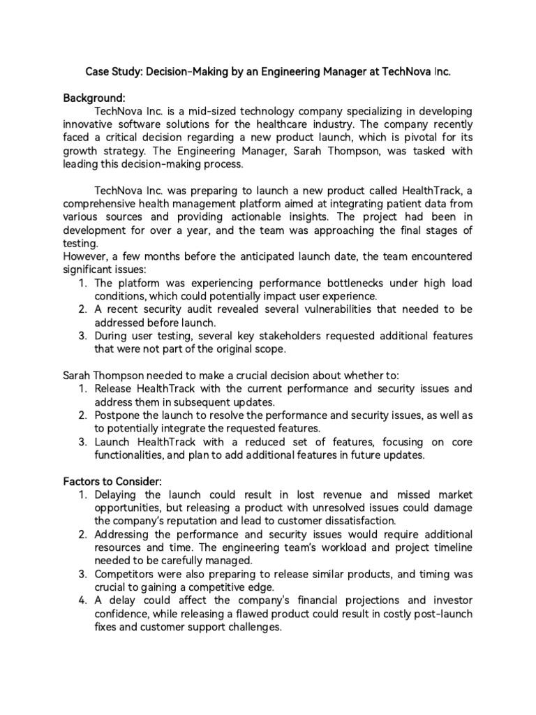 Case Study IOM | PDF