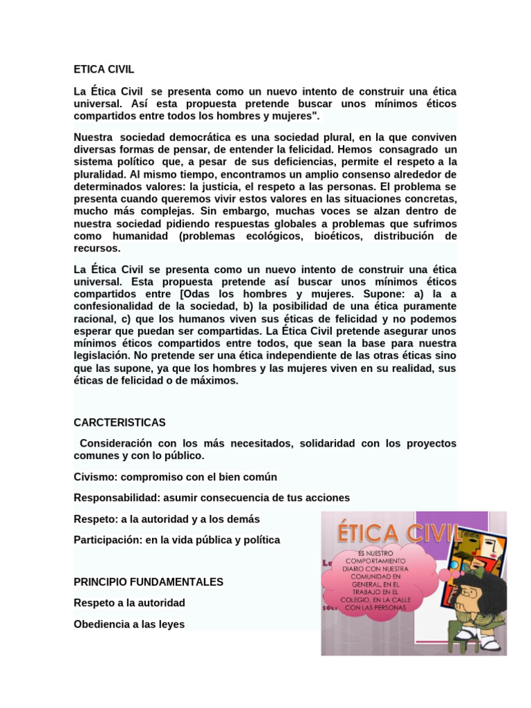Etica Civil | PDF