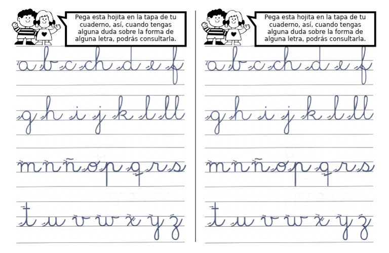 Letras Manuscritas Minúscula | PDF